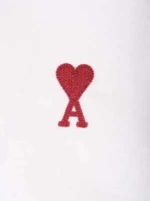 AMI Paris De Coeur Cotton Shirt - White