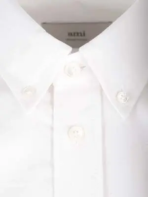 AMI Paris De Coeur Cotton Shirt - White