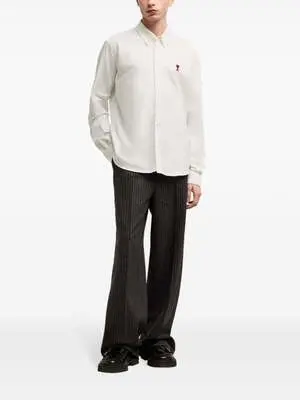 AMI Paris De Coeur Cotton Shirt - White