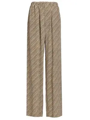 Balenciaga Monogram Pajama Pants - Cream