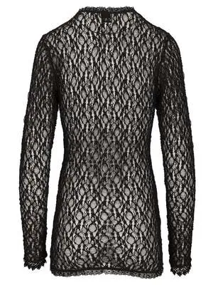 Isabel Marant Étoile Brany-gb Lace High Neck Top - Black