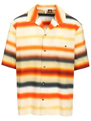 Loewe Short-sleeved Cotton Shirt - Multicolor