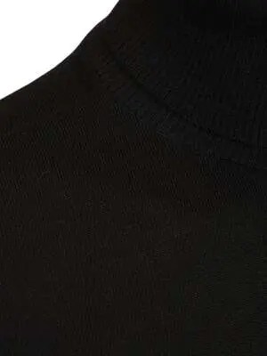 Stone Island Virgin Wool Turtleneck Sweater With Badge Detail