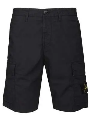 Stone Island Cargo Bermuda Shorts - Blue