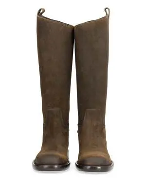 Burberry Cavalier Suede Boots