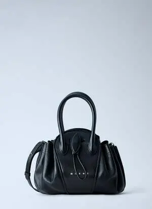 Marni Small Leather Shoulder Bag - Black