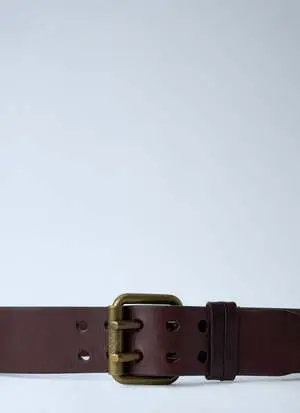 Saint Laurent Motorcycle Leather Belt