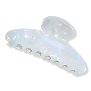 PINK PEWTER Classic Curved Acetate Claw Clip - Ivory Shell