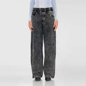 DIESEL® Sweatpants With Denim Effect - Grey