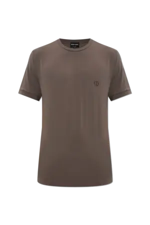 Giorgio Armani T-shirt With Embroidered Logo