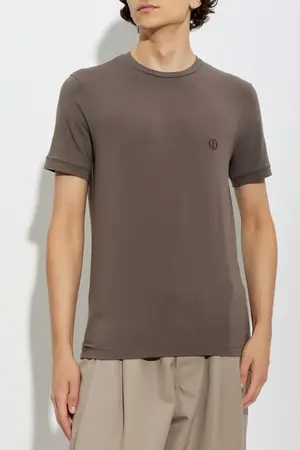Giorgio Armani T-shirt With Embroidered Logo
