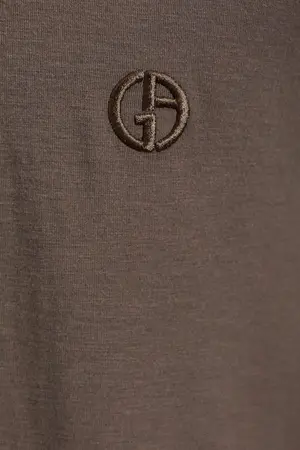 Giorgio Armani T-shirt With Embroidered Logo