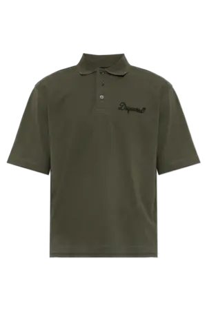 Dsquared2 Polo With Embroidered Logo - Green
