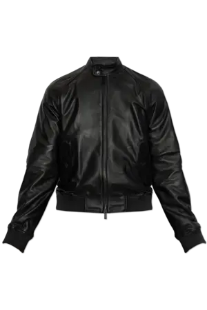 Dsquared2 Leather Jacket - Black