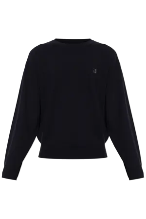 Dsquared2 Sweatshirt With Logo Appliqu - Navy Blue
