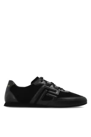 Balmain Sports Shoes With Logo - Black