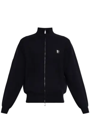 Dsquared2 Sweatshirt With A Stand-up Collar - Navy Blue
