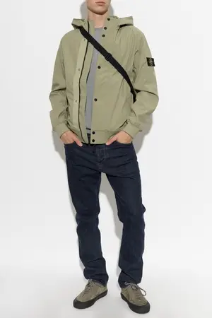 Stone Island Wool Crew Neck Sweater With Patch Detail