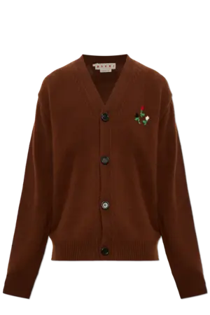 Marni Wool Cardigan - Brown