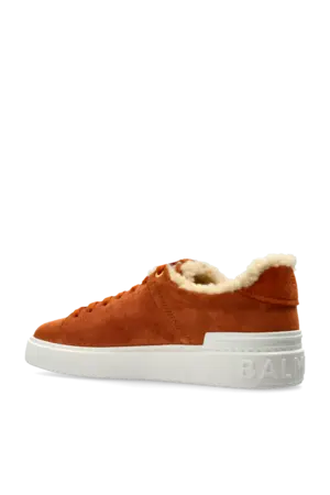 Balmain B-court Suede Low-top Sneakers