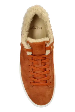 Balmain B-court Suede Low-top Sneakers