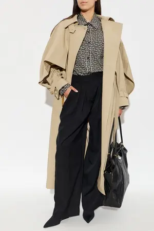 Balmain Trench Coat With Belt