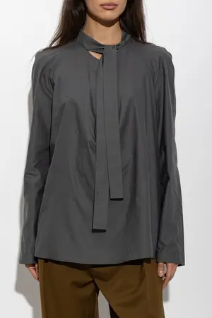 LEMAIRE Top With Decorative Tie At The Neckline