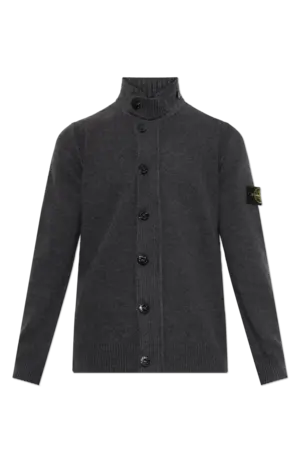 Stone Island Wool Cardigan - Grey