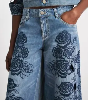 Alice + Olivia Sidney Laser-cut Jeans