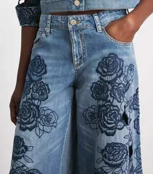 Alice + Olivia Sidney Laser-cut Jeans