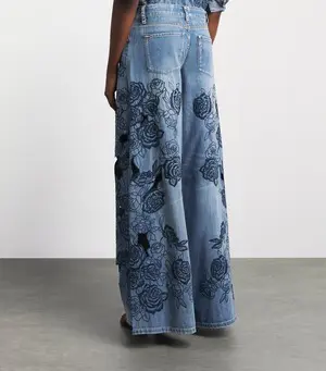 Alice + Olivia Sidney Laser-cut Jeans