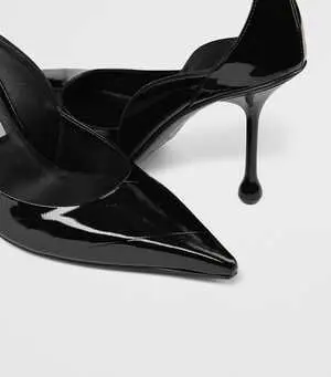 JIMMY CHOO Quinci 95 Patent Leather Pumps