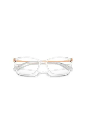VOGUE EYEWEAR 53mm Butterfly Optical Glasses - Transparent