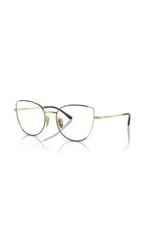 VOGUE EYEWEAR 53mm Cat Eye Optical Glasses - Black