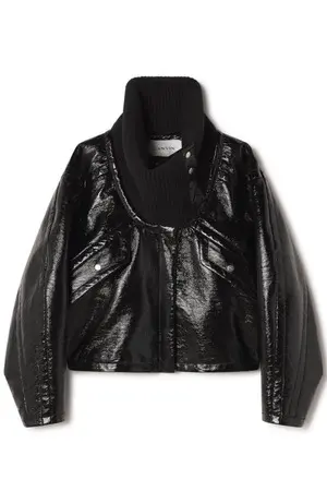 LANVIN Short Vinyl Coat