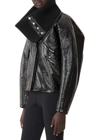 LANVIN Short Vinyl Coat