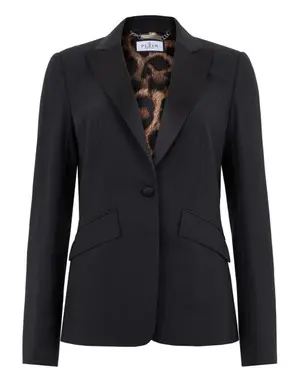 Philipp Plein Single Breasted Fit Blazer Skull - Black