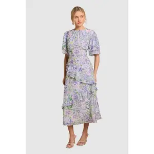 OASIS Occasion Flora Jacquard Midi Dress