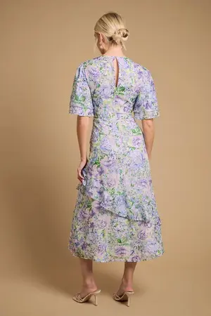 OASIS Occasion Flora Jacquard Midi Dress