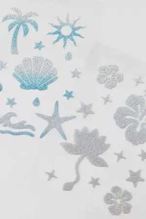 NEVER HAVE I EVER Coastal Vibe Sun Tan Stickers