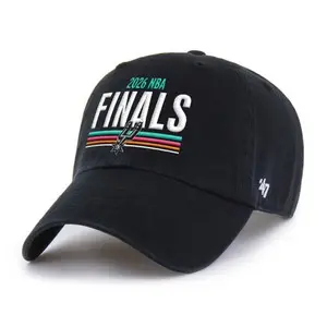 '47 San Antonio Spurs 2026 Nba Finals Clean Up Adjustable Hat - Black