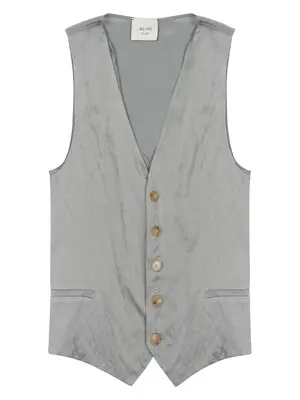 ALYSI Silk Gilet - Grey