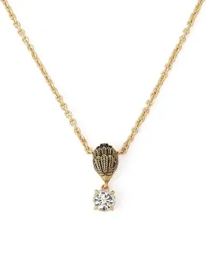 Kurt Geiger Signature Eagle Stone Pendant Necklace - Crystal