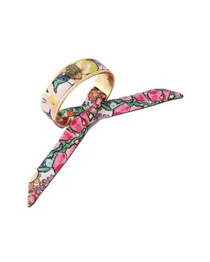 Kurt Geiger Signature Eagle Floral Cuff Bracelet