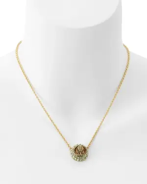 Kurt Geiger Signature Eagle Pave Dome Pendant Necklace