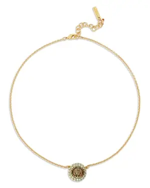 Kurt Geiger Signature Eagle Pave Dome Pendant Necklace