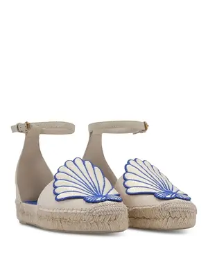 Farm Rio Shell Espadrille Sandals