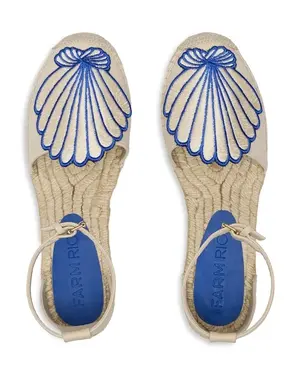 Farm Rio Shell Espadrille Sandals