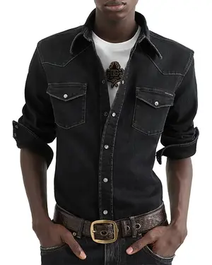 Dolce & Gabbana Western Shirt - Medium Blue