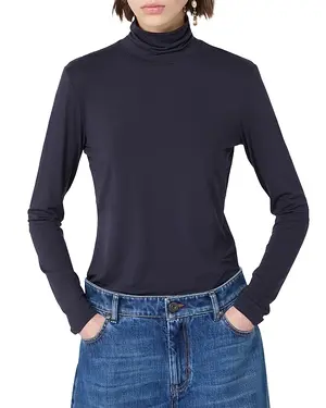 Max Mara Wkdmultif Turtleneck Top - Navy